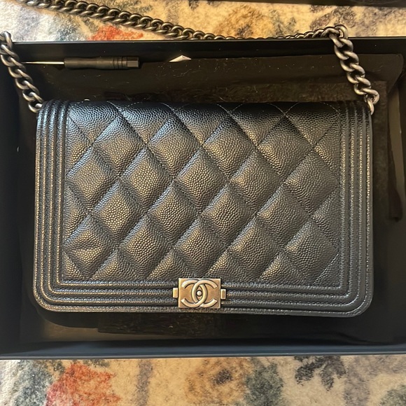 CHANEL | Bags | Chanel Boy Wallet On Chain | Poshmark